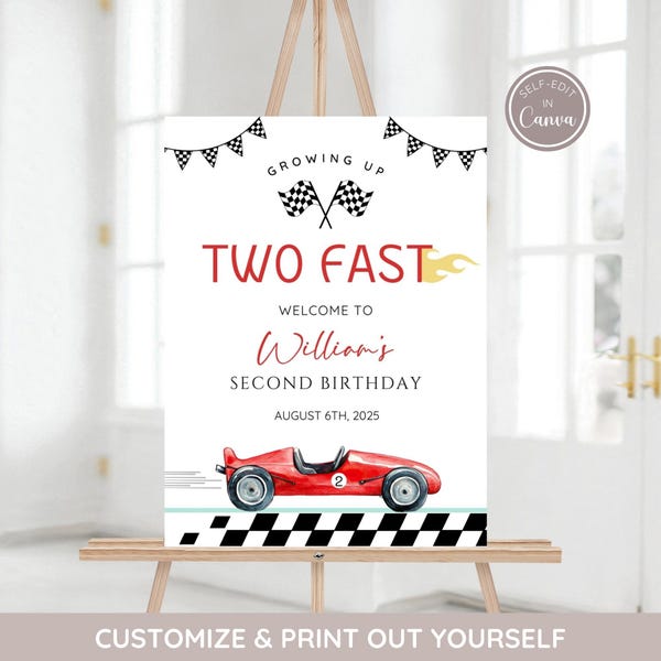 Two Fast Sign - Etsy