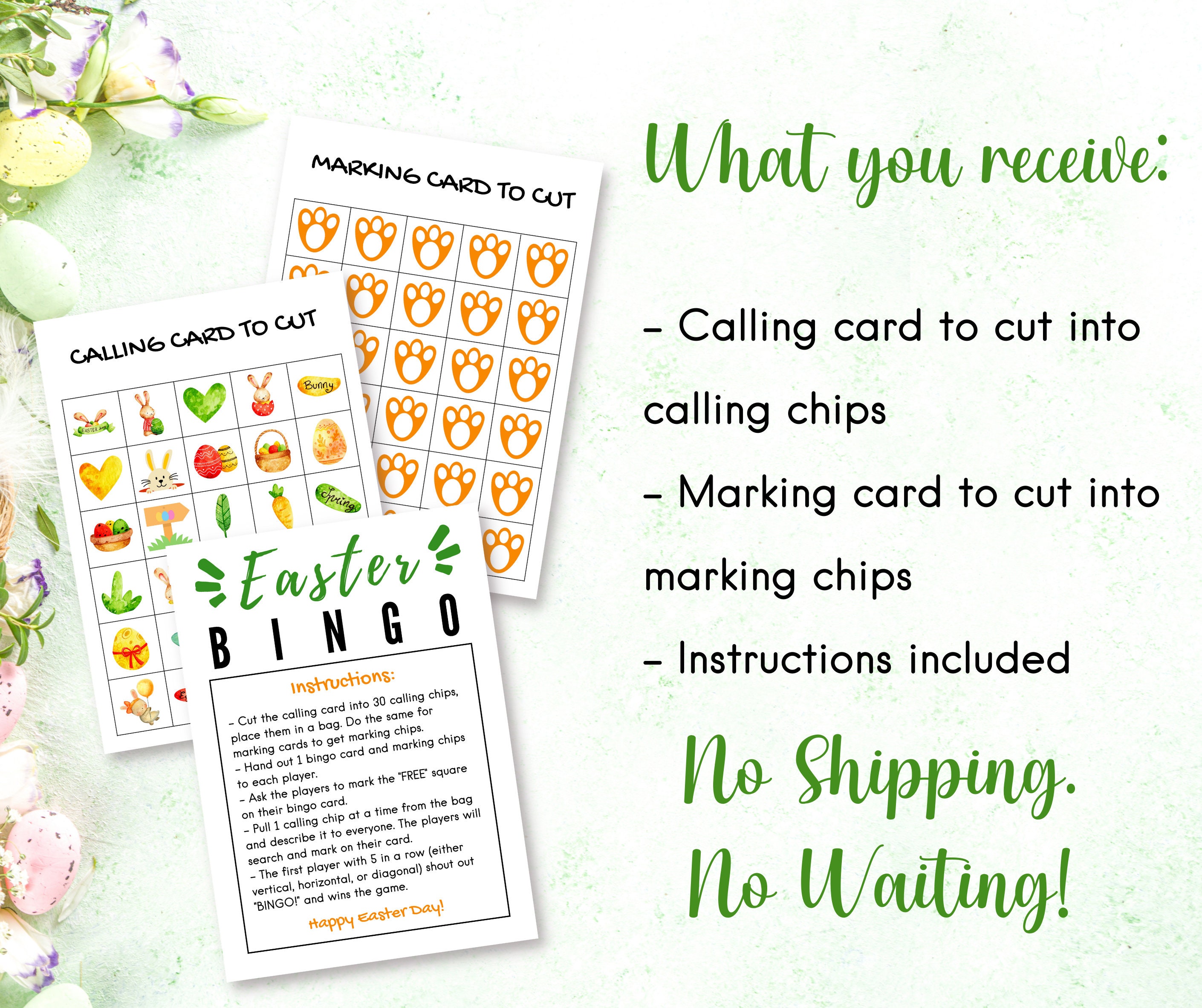 Printable Easter Bingo 30 Unique Easter Bingo Cards Easter | Etsy