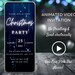 Neon Christmas Party Video Invitation, Animated Annual Holiday Party ...