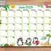 EDITABLE School Calendar 2024-2025 From July to June, Back to School ...