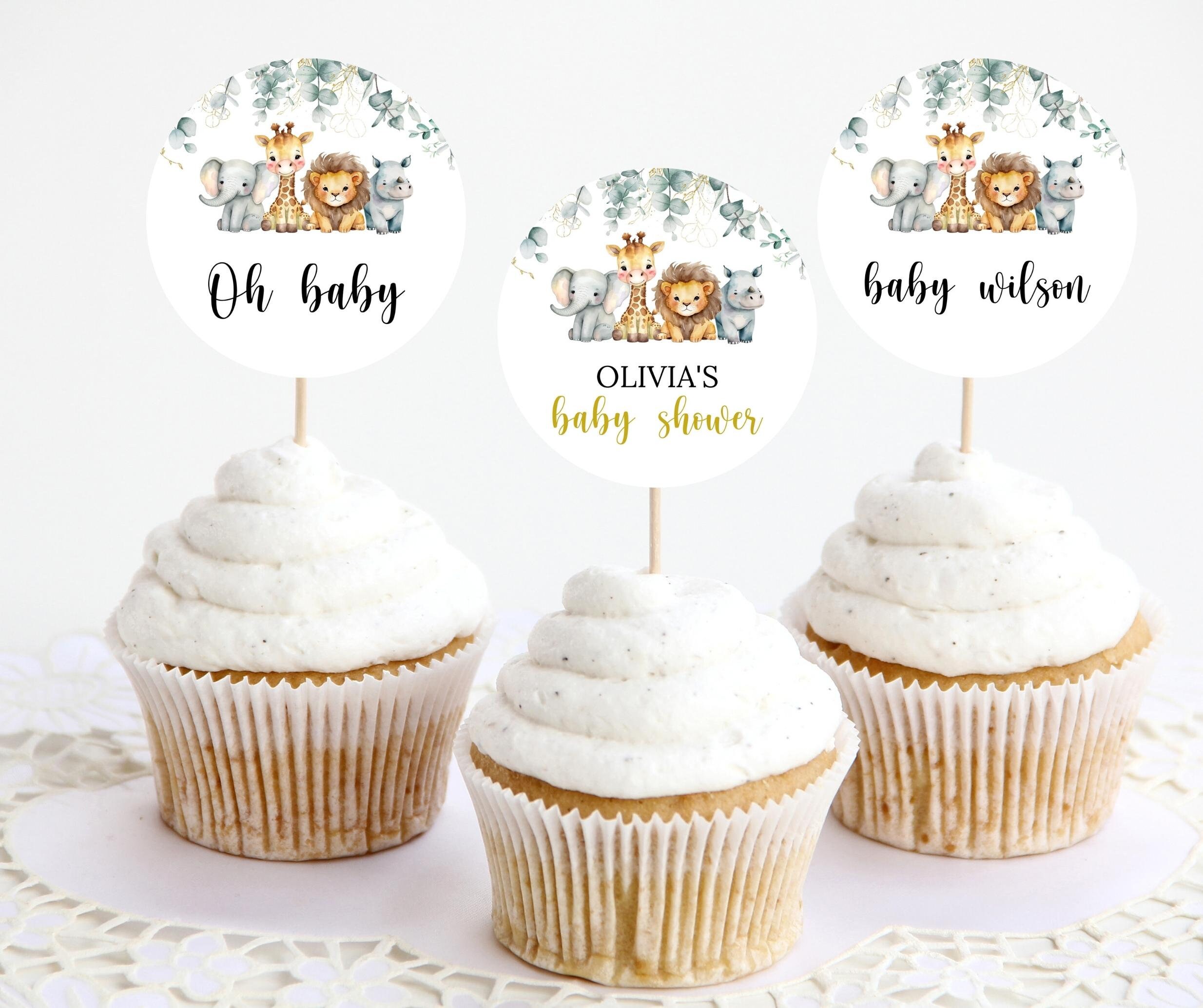 Lion King Baby Shower Cupcake Toppers