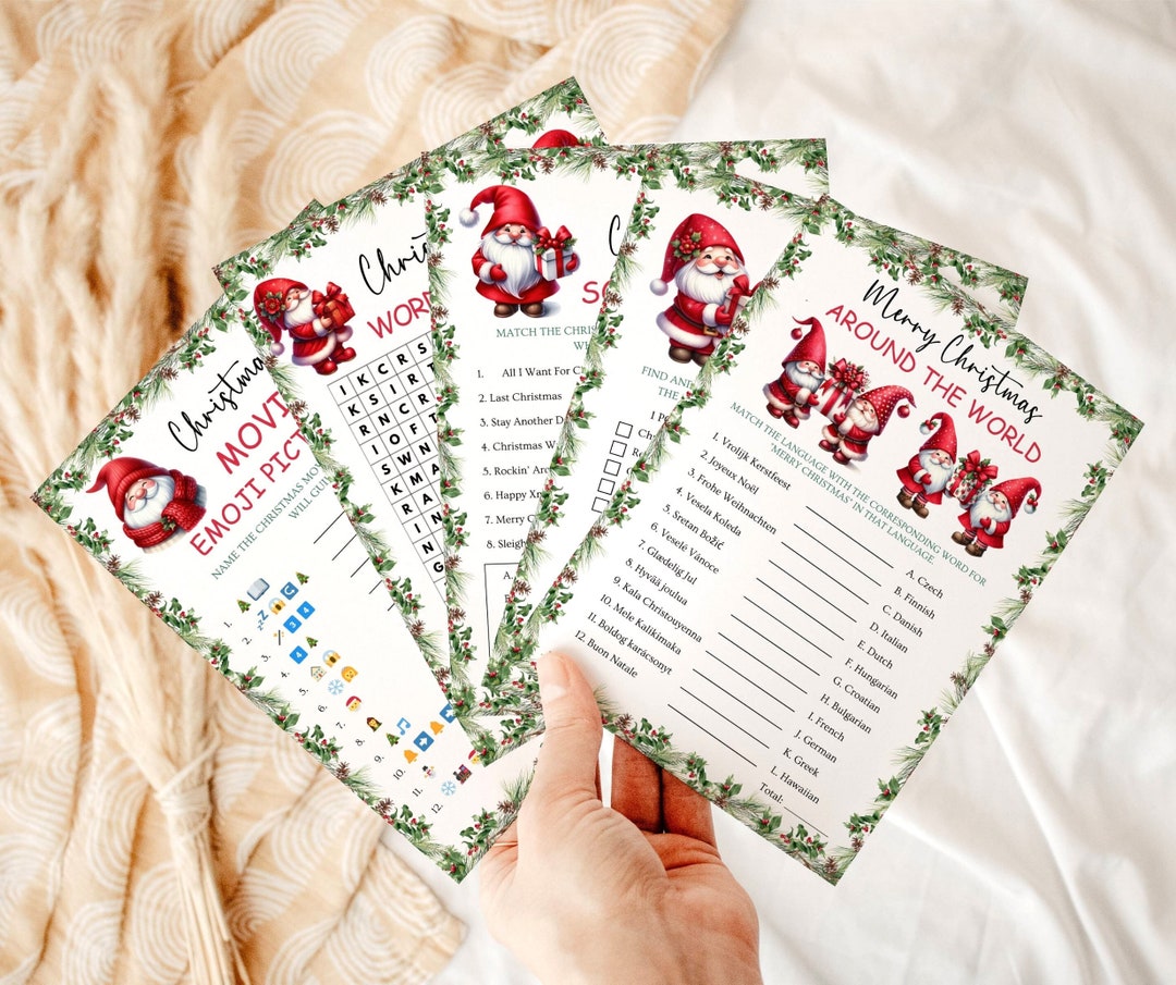 Printable Christmas Game Bundle, Christmas Party Games, Christmas Games ...