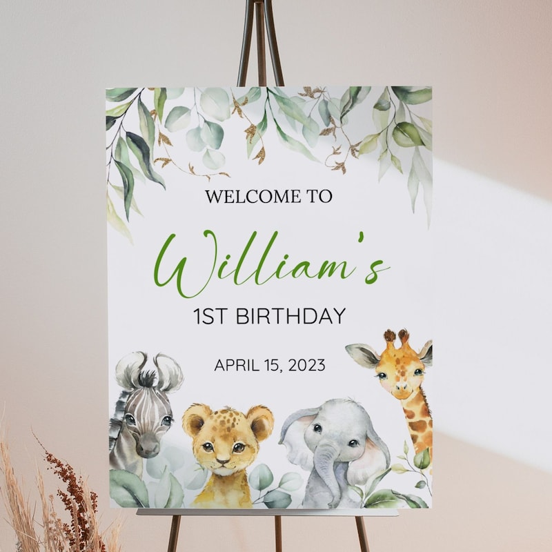 Wild One Welcome Sign - Etsy
