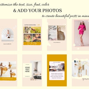 Boho Instagram Story Templates Canva Boho Instagram Quotes - Etsy