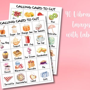 Printable Tea Party Bingo Game, 50 Unique Bingo Cards, High Tea ...