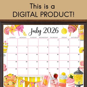 Editable July 2026 Calendar | Monthly Planner Printable PDF | School ...