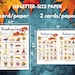 Printable Thanksgiving Bingo Game, 50 Unique Bingo Cards W/labels, Fall ...