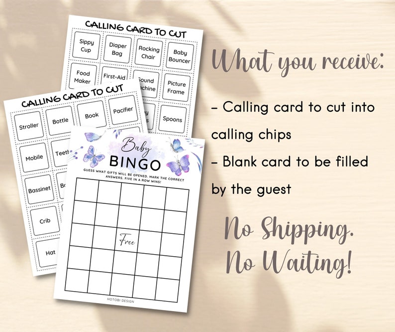 50 Prefilled Baby Shower Bingo Cards Baby Bingo Game Bonus - Etsy
