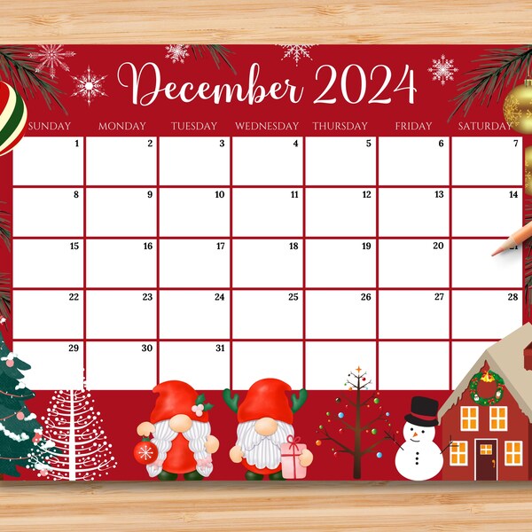 Colorful Calendar - Etsy