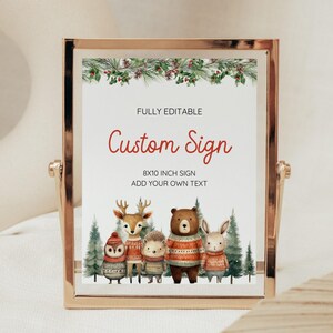 Christmas Baby Shower Game Bundle, Woodland Animals, Merry Little Baby ...