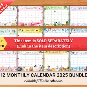 EDITABLE March 2025 Calendar, Beautiful Spring W/ Cherry Blossom, St ...