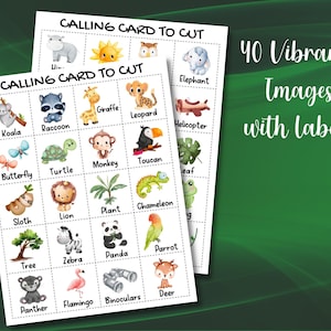 50 Safari Bingo Game Cards, Jungle Baby Shower, Safari Wild Birthday ...