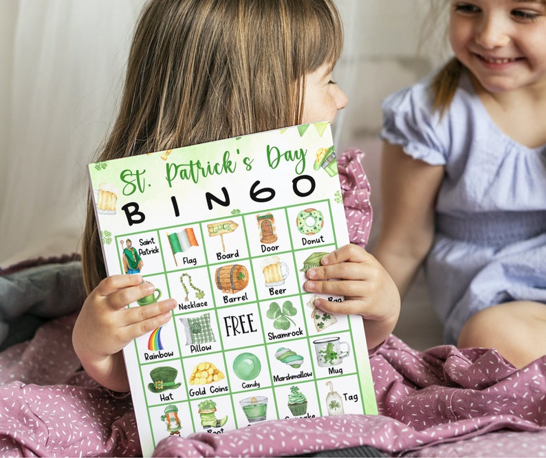 Printable St Patrick's Day Bingo Game 50 Unique Bingo - Etsy