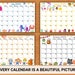 EDITABLE School Calendar 2024-2025 From July to June, Back to School ...