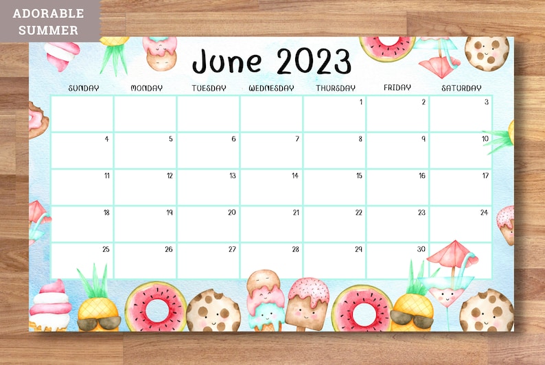 EDITABLE Watercolor Calendar 2023 Bundle Legal Size - Etsy