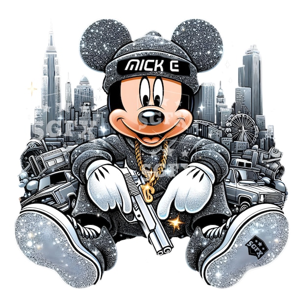 Mickey Mouse Gangsta - Etsy