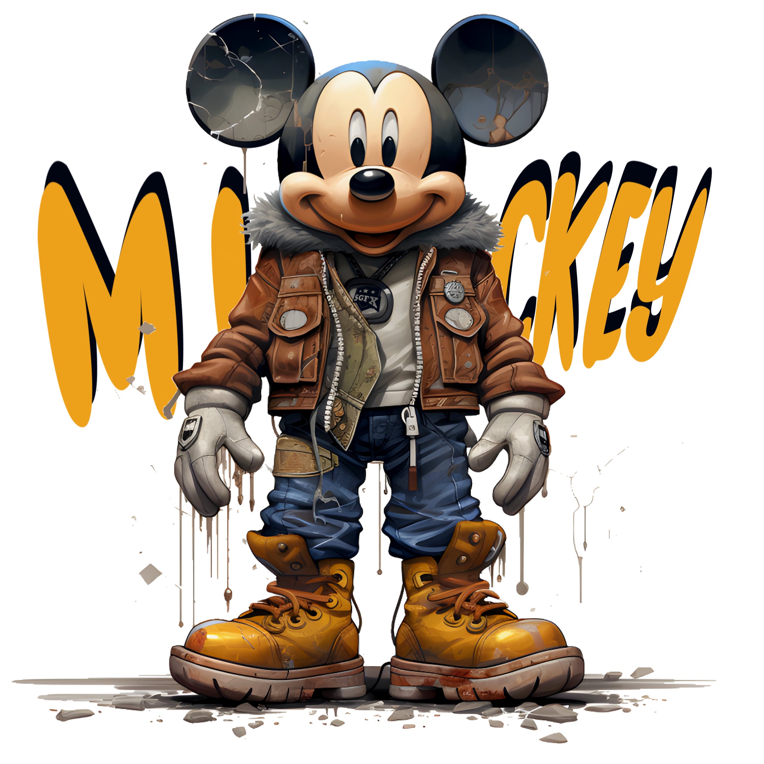 Urban Mickey, Digital Download, Png File - Etsy