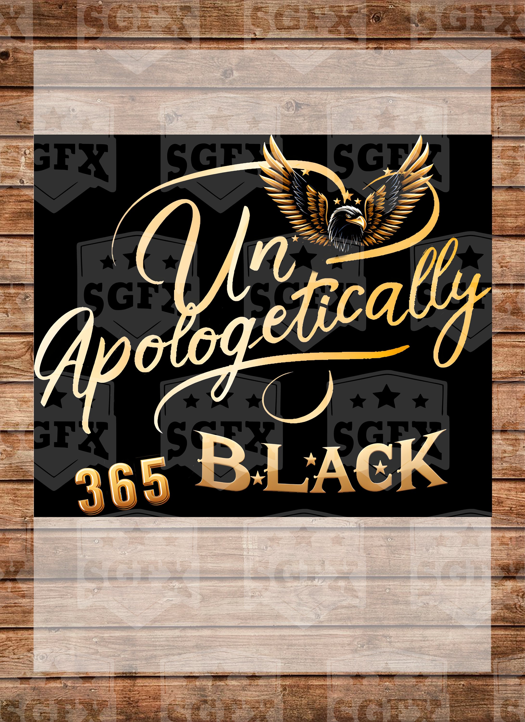 Ready to Press, Unapologetically Black 365 , DTF Transfer With Custom ...