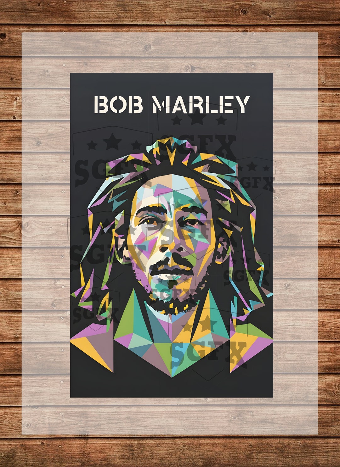 Ready to Press, Bob Marley , DTF Transfer With Custom Design. for Black ...