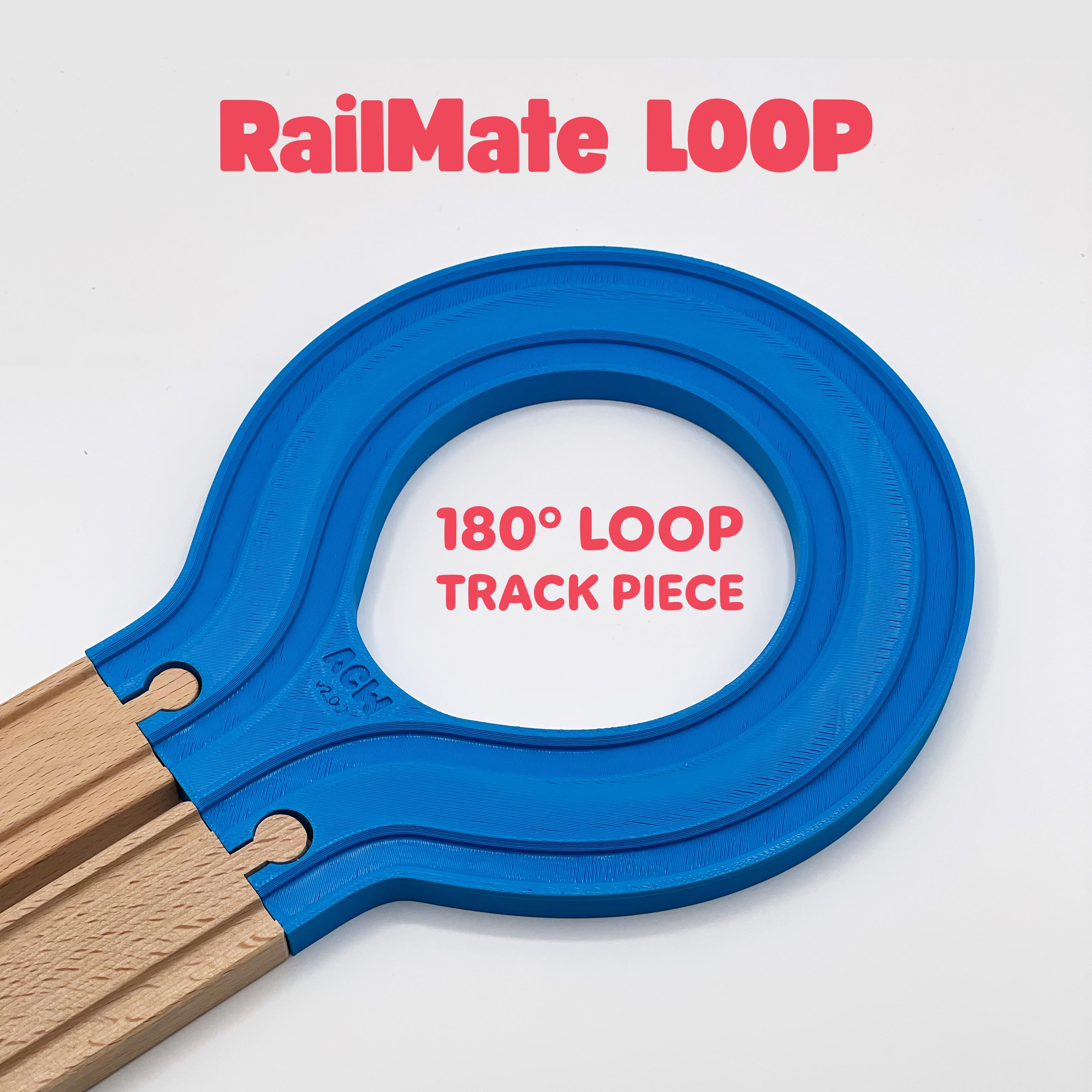 Railmate LOOP – 180 Loop Track Piece for Wooden Train Sets | Brio IKEA ...