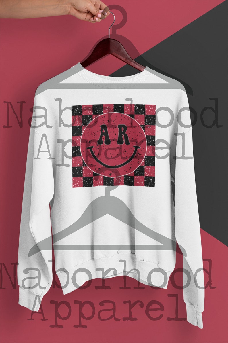 Arkansas Razorbacks Smiley Face Tshirt Design - AR Football ...