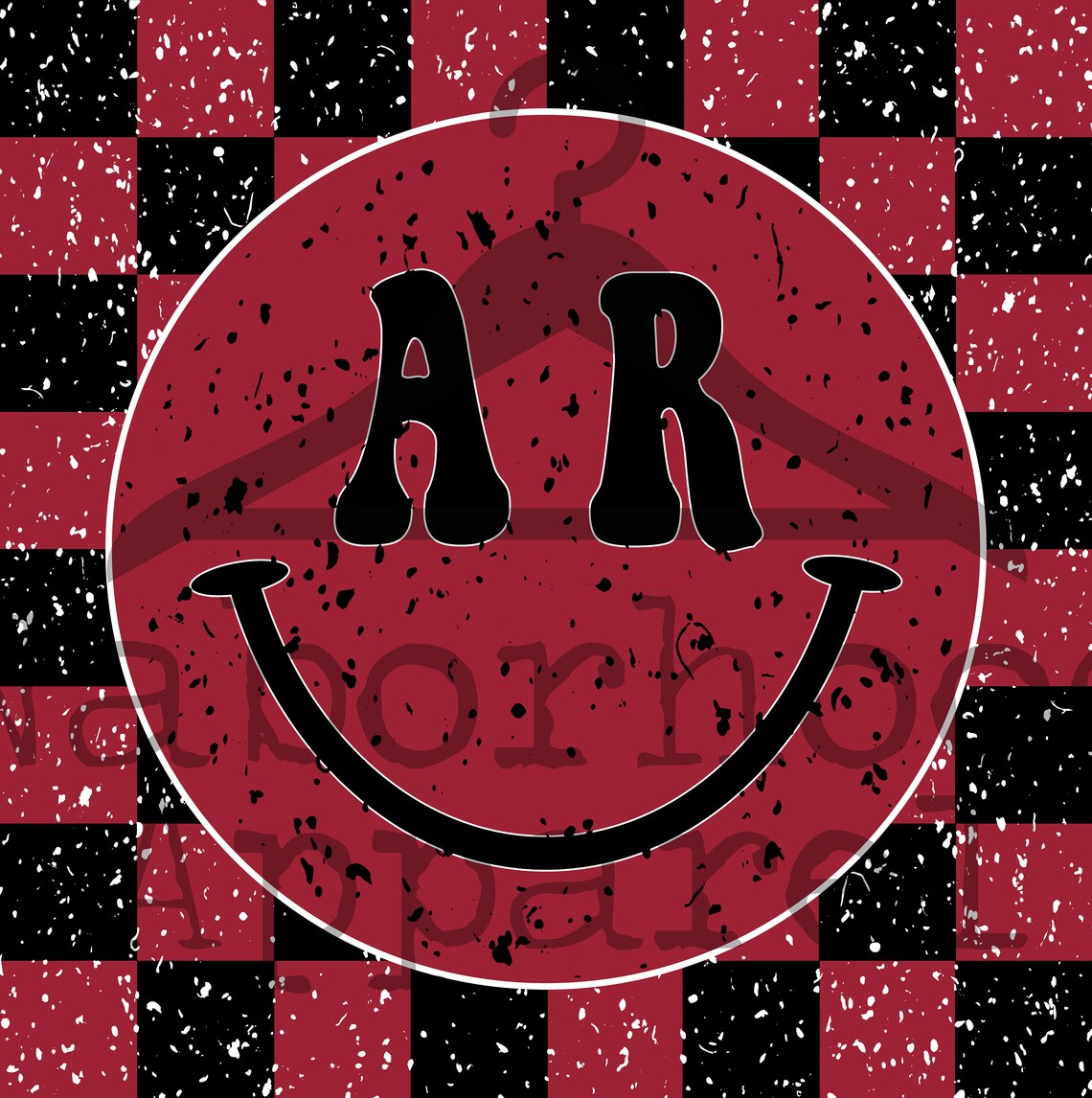 Arkansas Razorbacks Smiley Face Tshirt Design - AR Football ...
