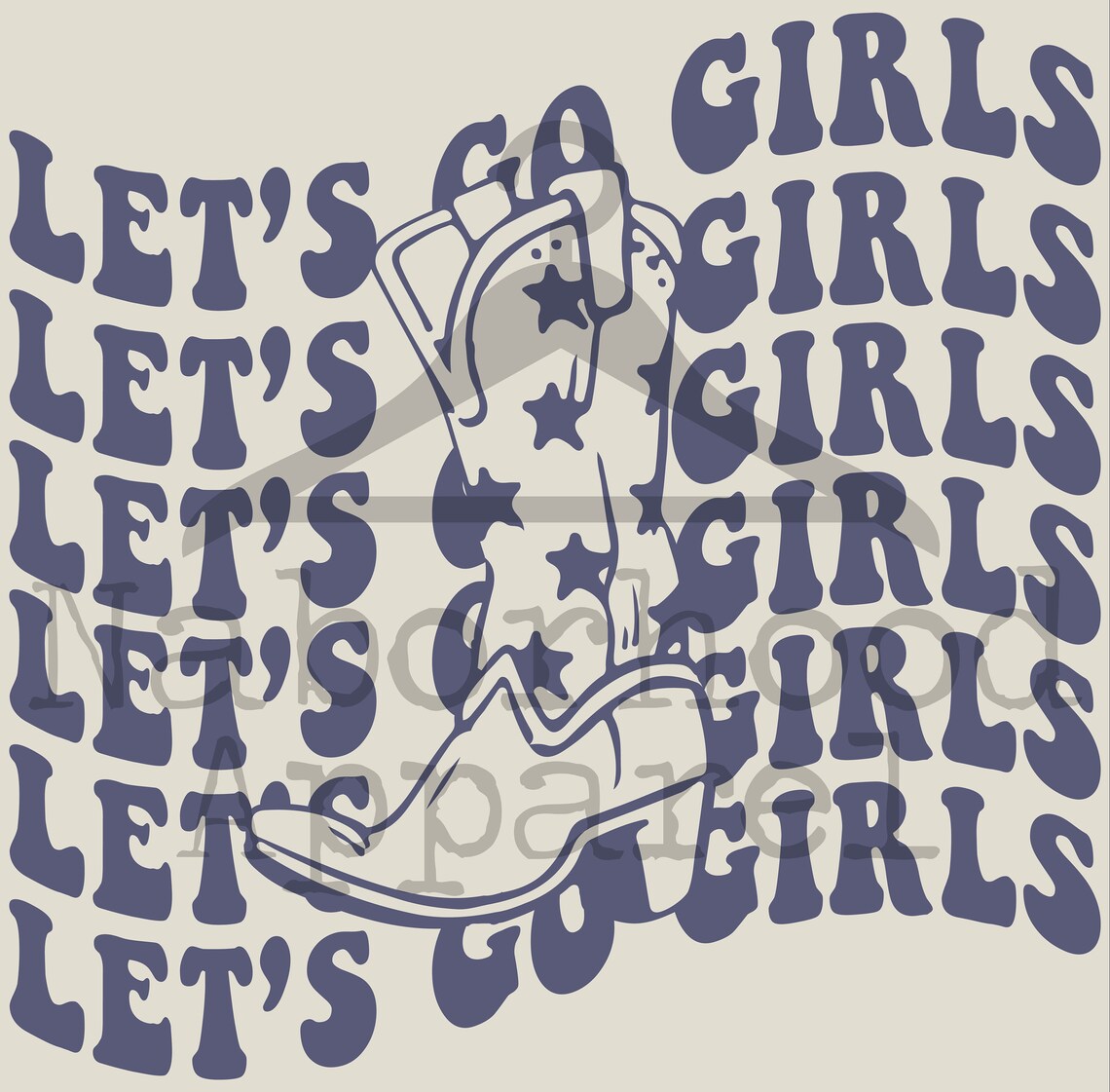 Let's Go Girls Cowgirl Boot PNG Design Western Tshirt Design ...