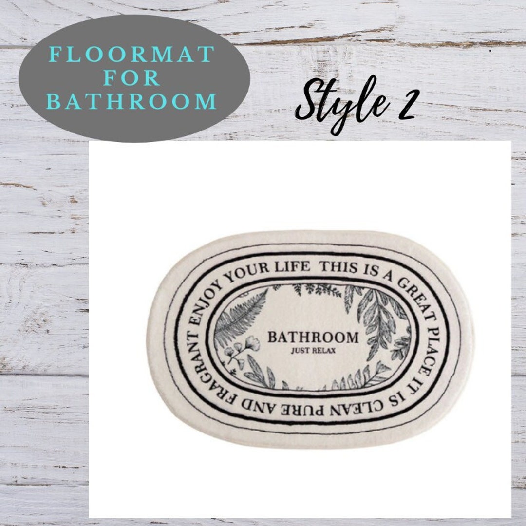 Bathroom Mat, Floor Mat, Soft & Chic Bath Mat Various Designs, Bath Mat ...