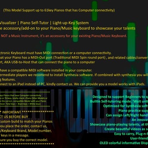 I-piano LED Visualizer | Self-tutor | Reactive Key-lights | for Pianos ...