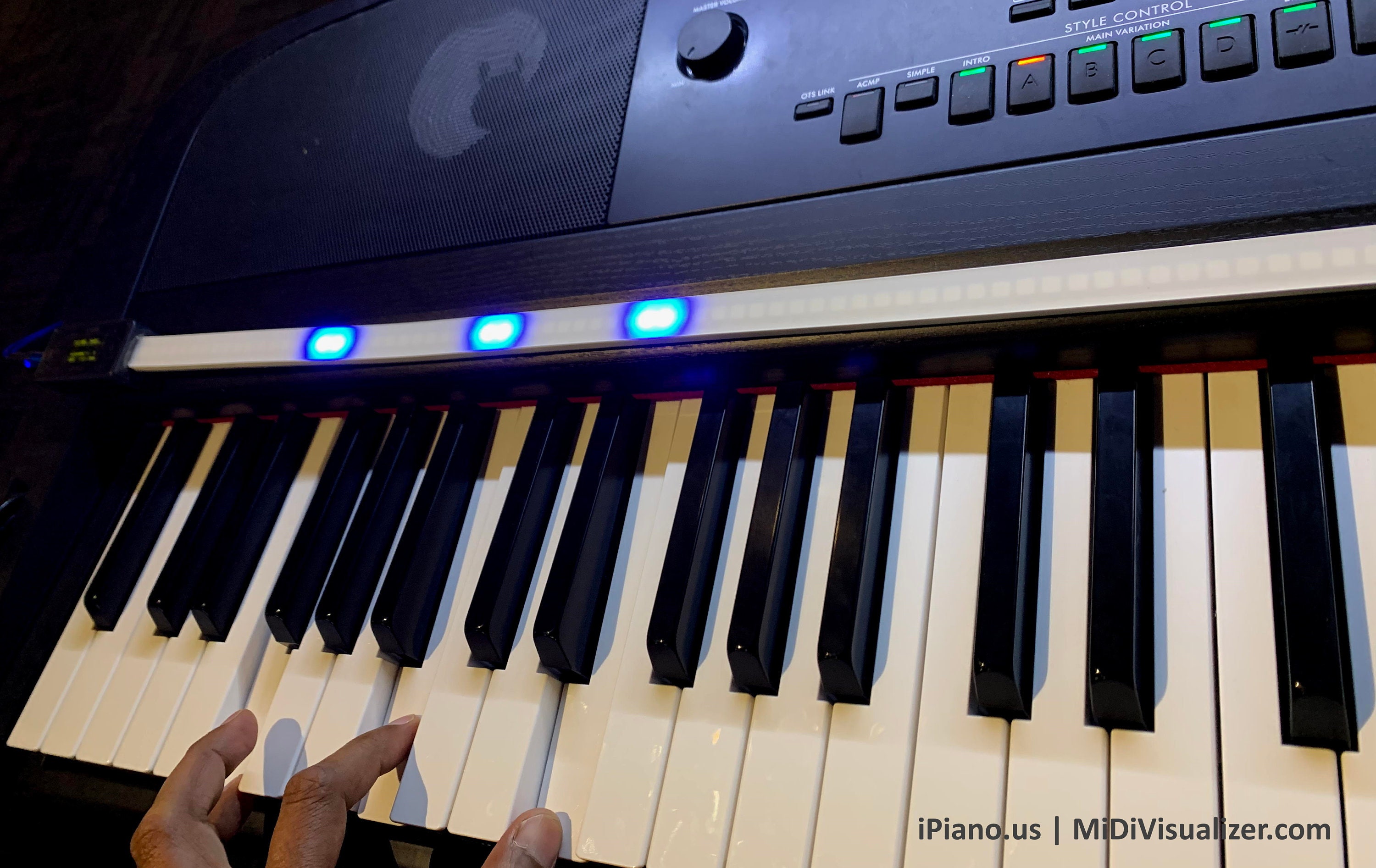 I-piano Reactive LED Visualizer | Lighted-key | Model T88 | for MIDI ...