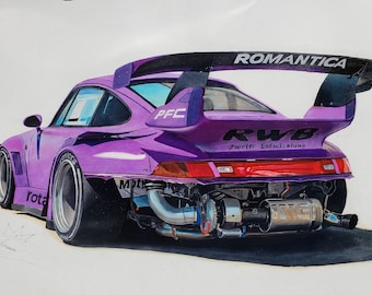 Porsche Rwb | Etsy