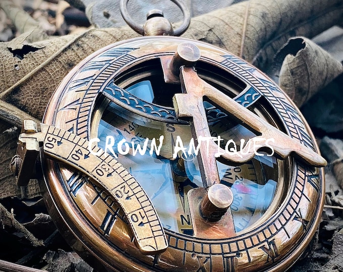 Vintage Solid Brass Islamic Sundial Sun Dial, Garden Decor, Garden ...