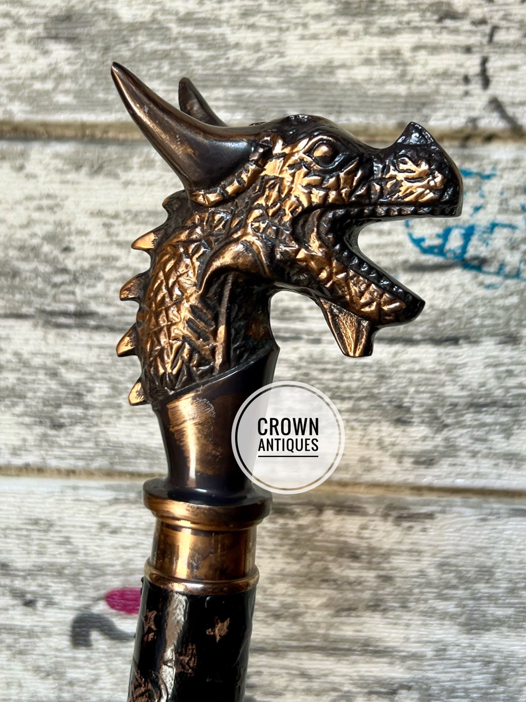 Elegance Dragon Walking Cane, Mythical Rare Dragon Companion Walking ...