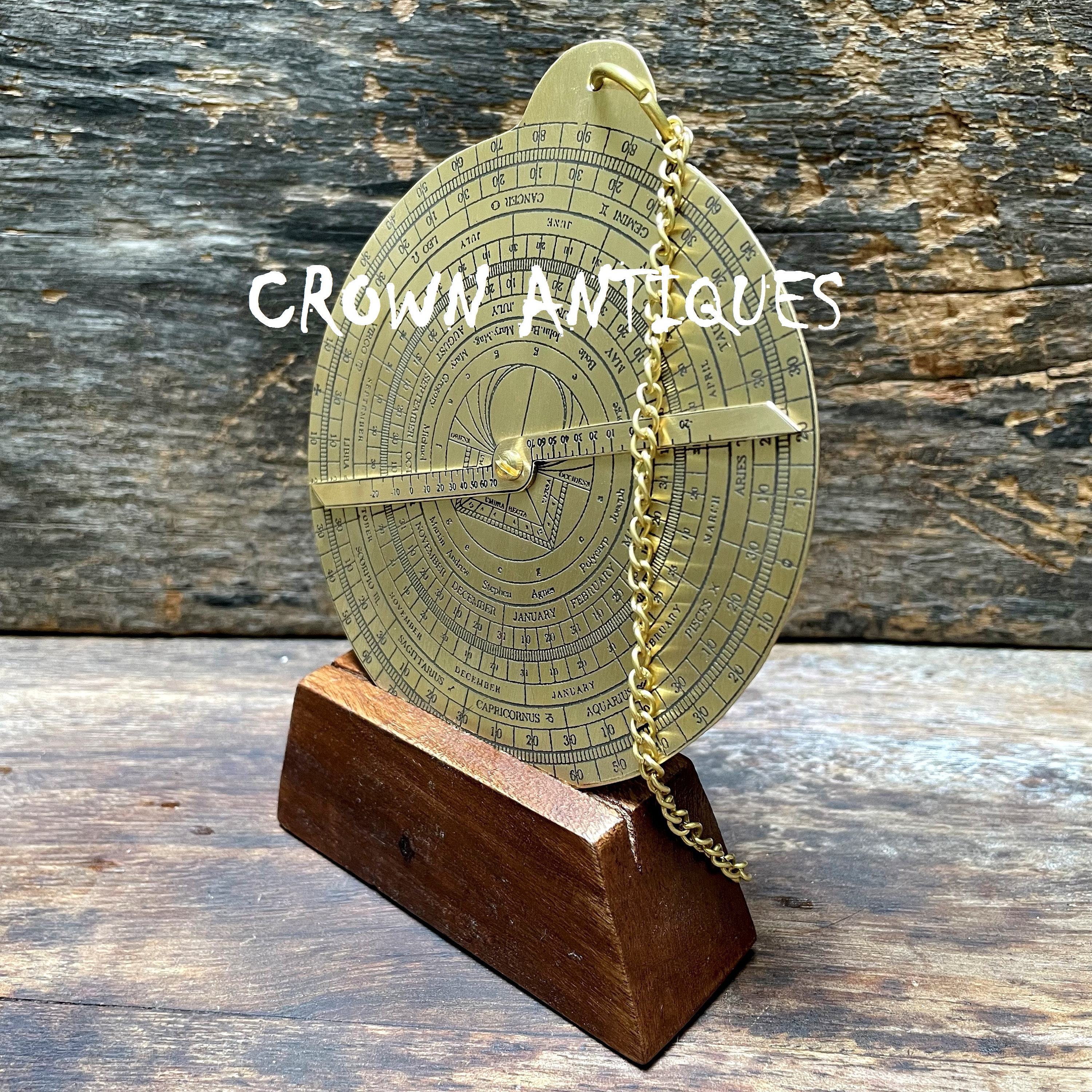 Engraved Astrolabe Brass Sphere Astronomical Armillary Star ...