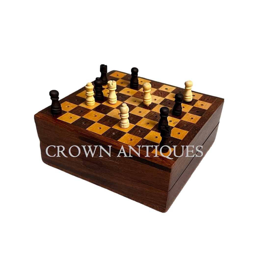 Wooden Chess Set Board, Board Game Chess Anniversary Gift, Christmas ...