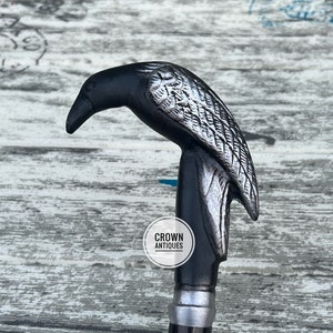 Victorian Raven Walking Cane: Handcrafted Rosewood Derby Cane - Etsy