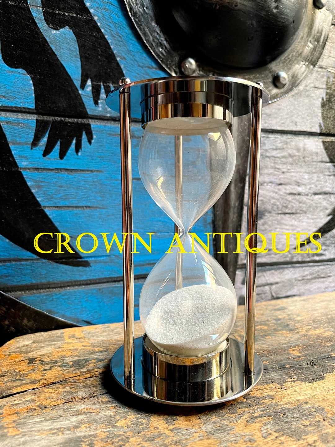 Personalized Sand Timer: Silver Finish, 5 Minute Hourglass - Etsy