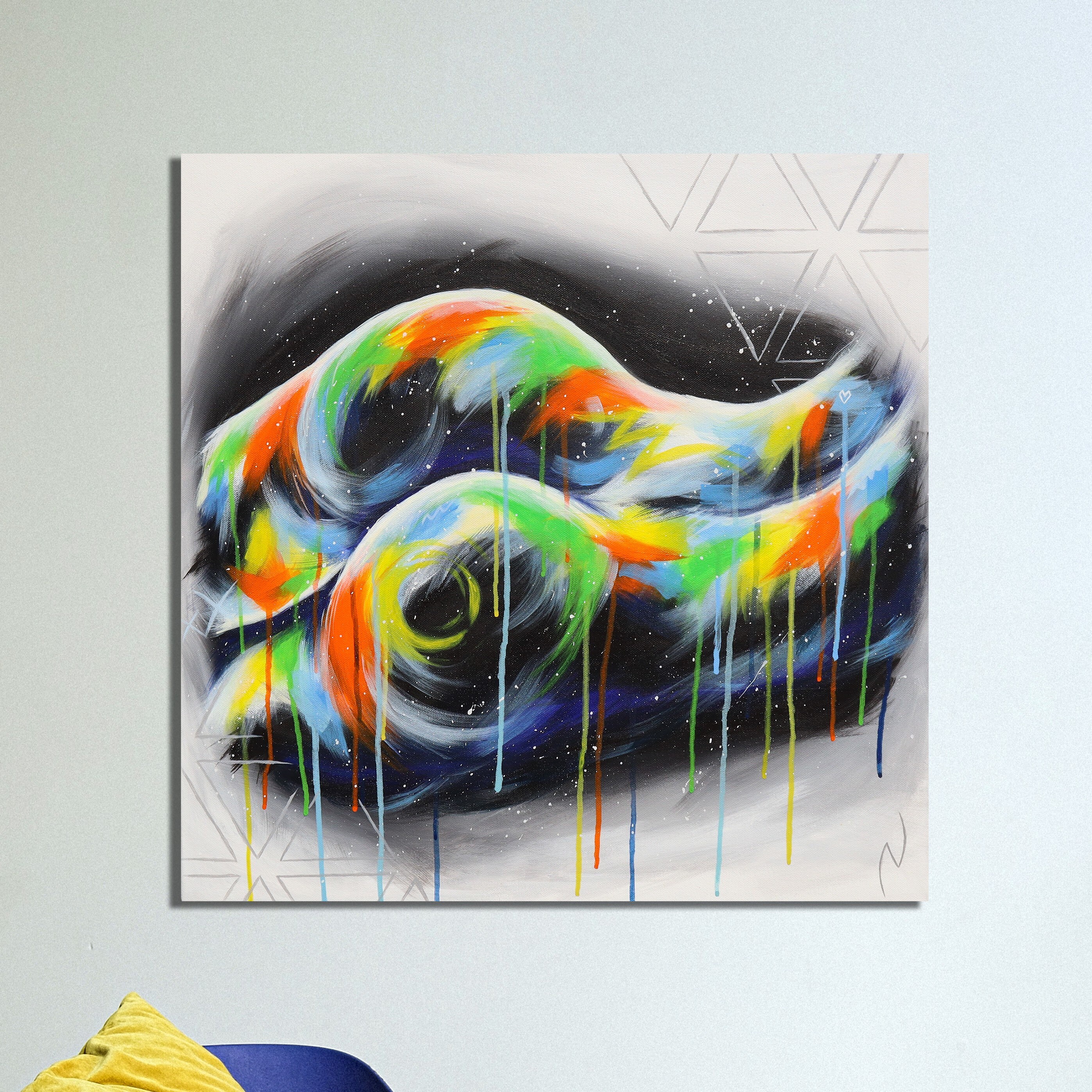 Woman Falling Painting