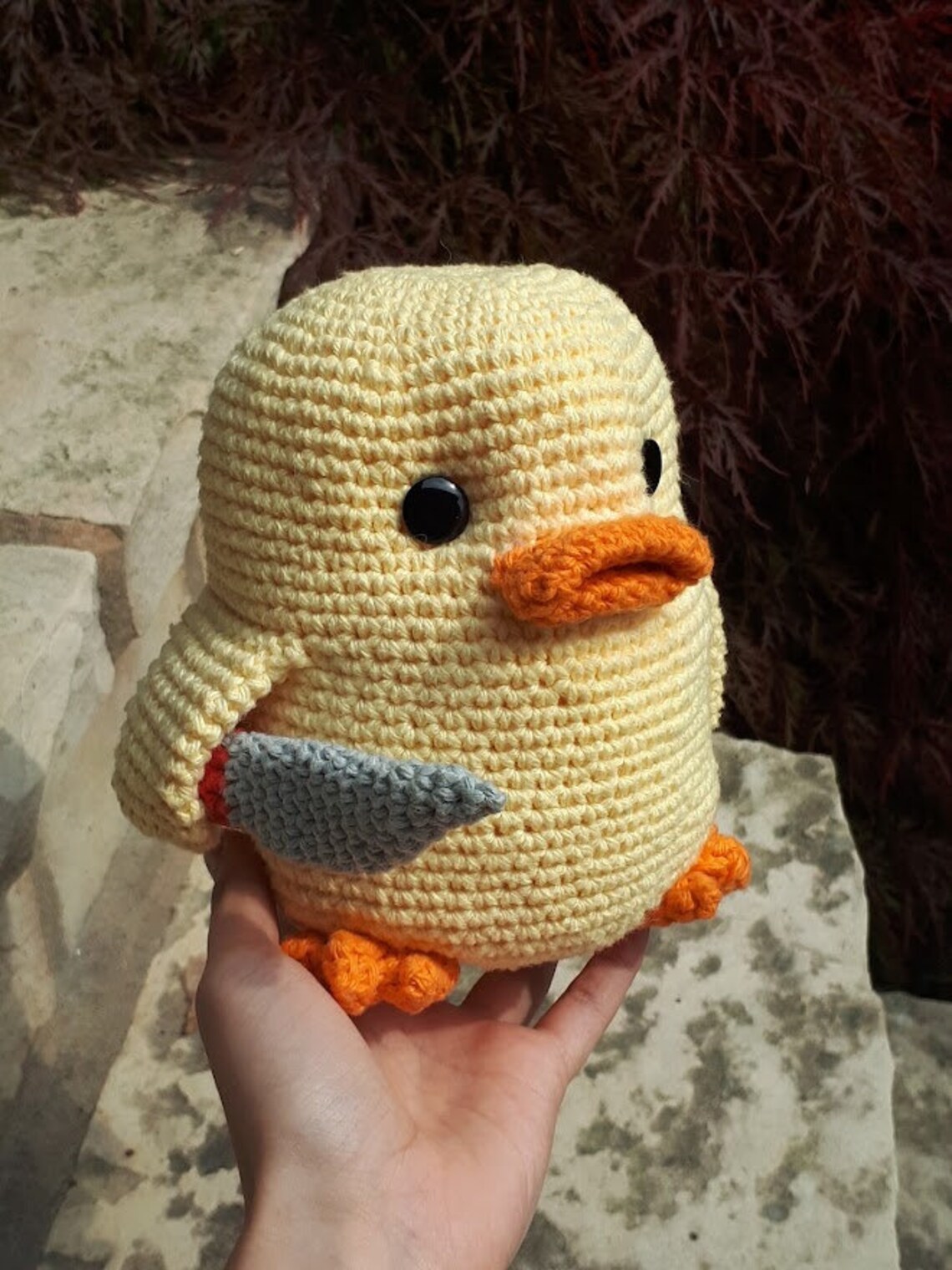 Stabby Duck Crochet | Duck With a Knife PATTERN PDF PLUS Tiny Stabby ...