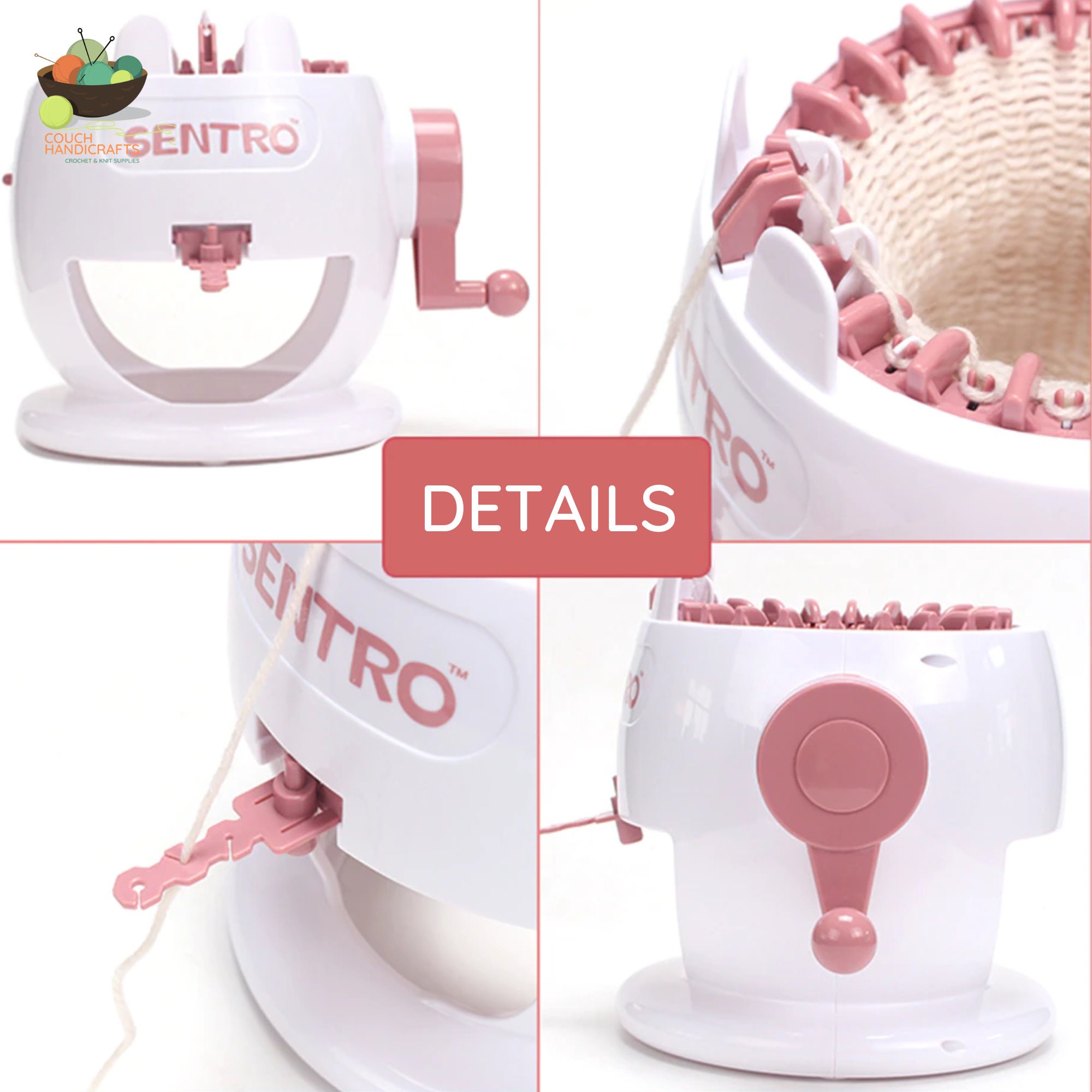 Sentro breimachine met booradapter 22 naalden circulair - Etsy Nederland