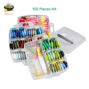 Cross Stitch and Embroidery Storage Organizer and Project Box 150 Pcs ...