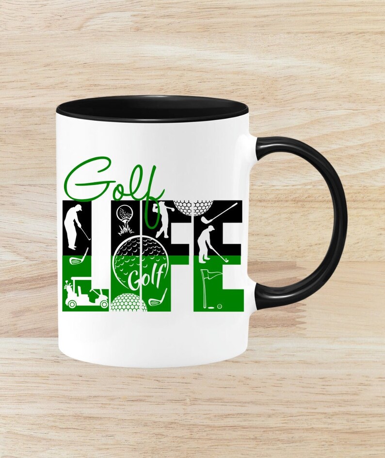 Golf Life Coffee Mug Custom Golf Mug Golfer Tumbler Golfer Cup Mug for ...