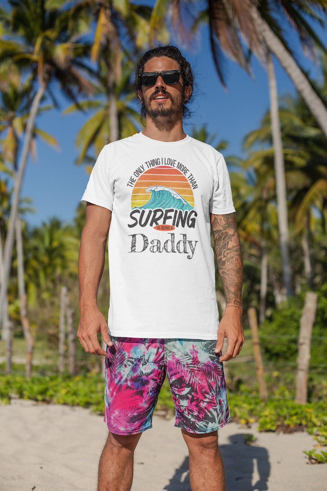 Surfer Dad Gift Unique Tee Father's Day - the Only Thing I Love More ...