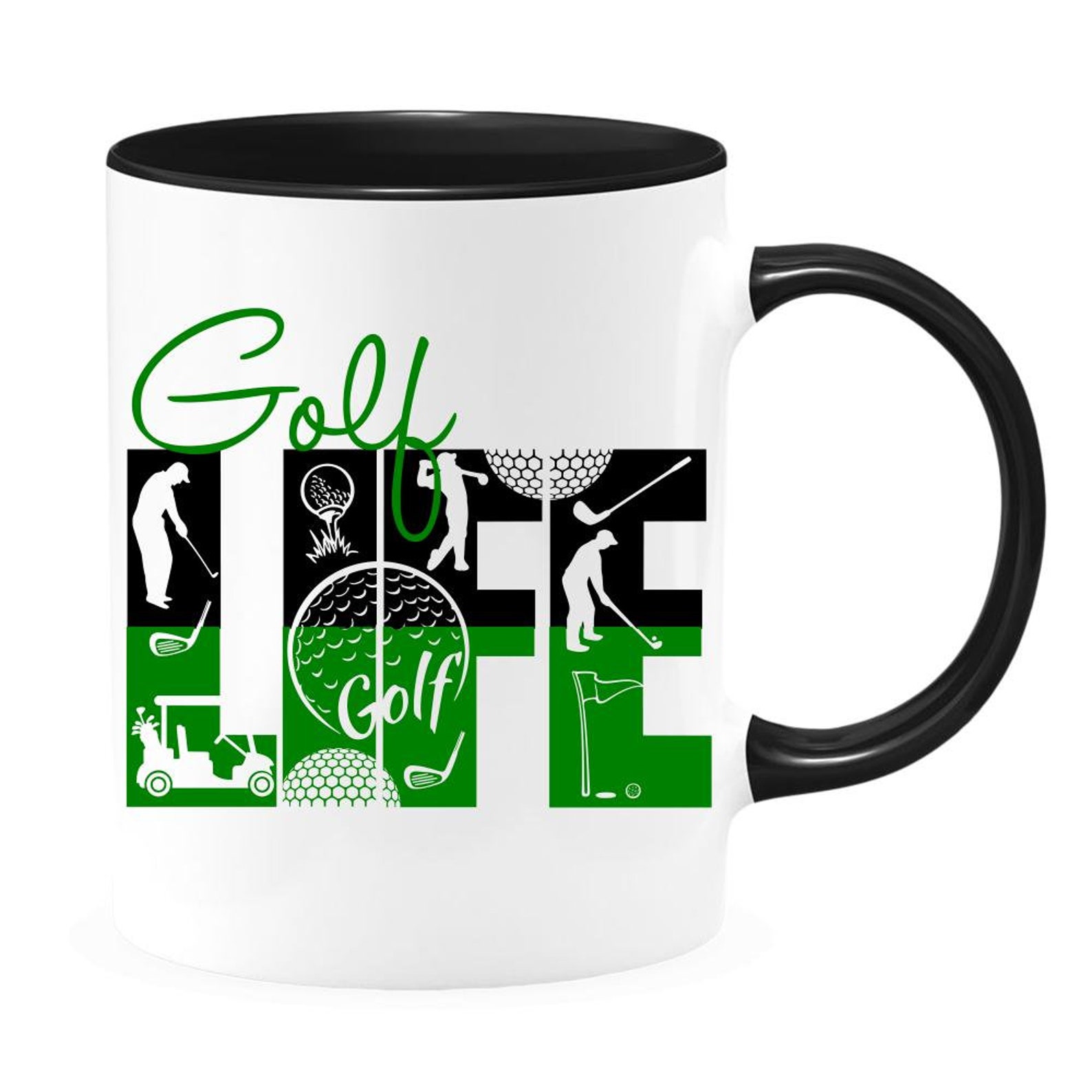 Golf Life Coffee Mug Custom Golf Mug Golfer Tumbler Golfer Cup Mug for ...