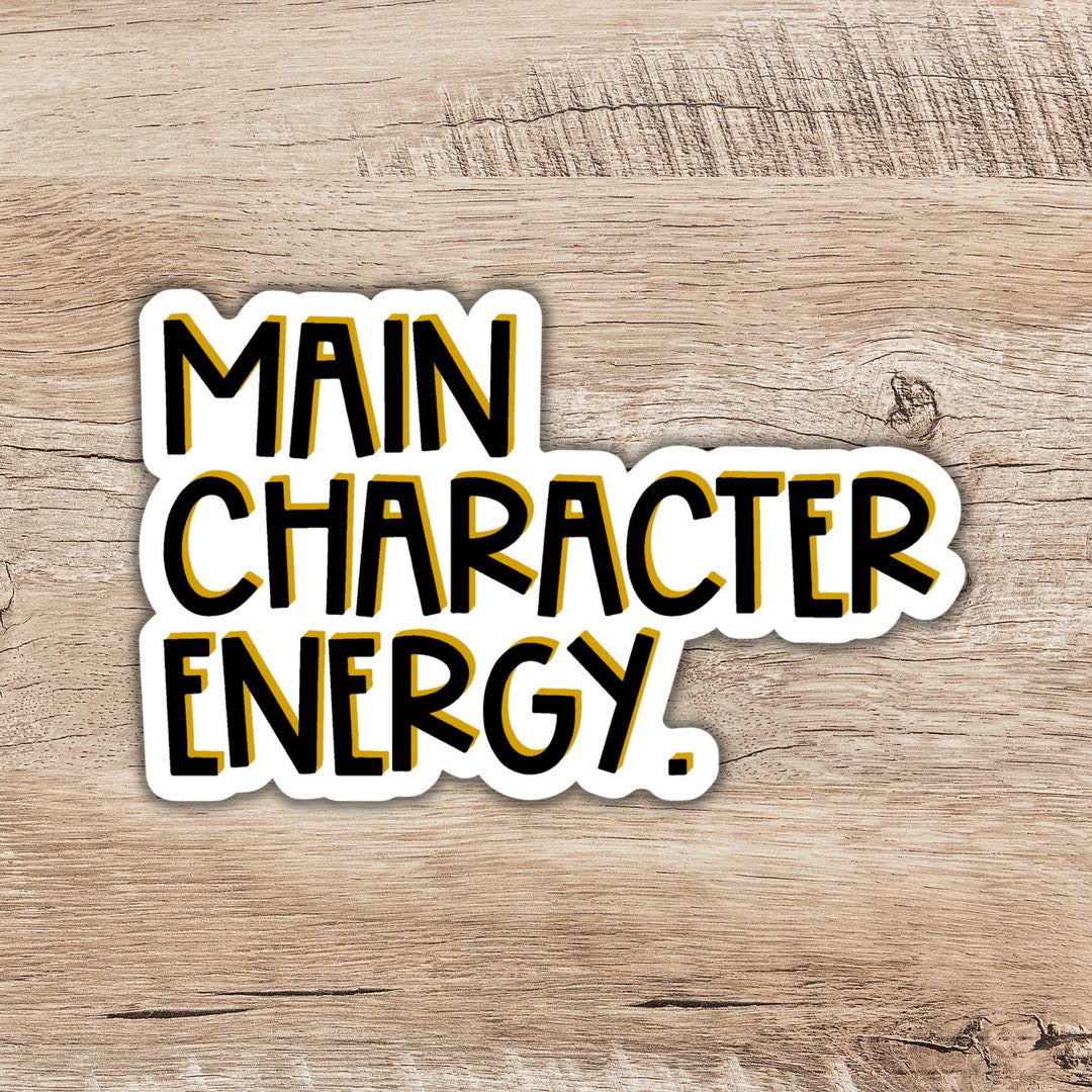 Main Character Energy Sticker Gift for Book Lovers - Etsy