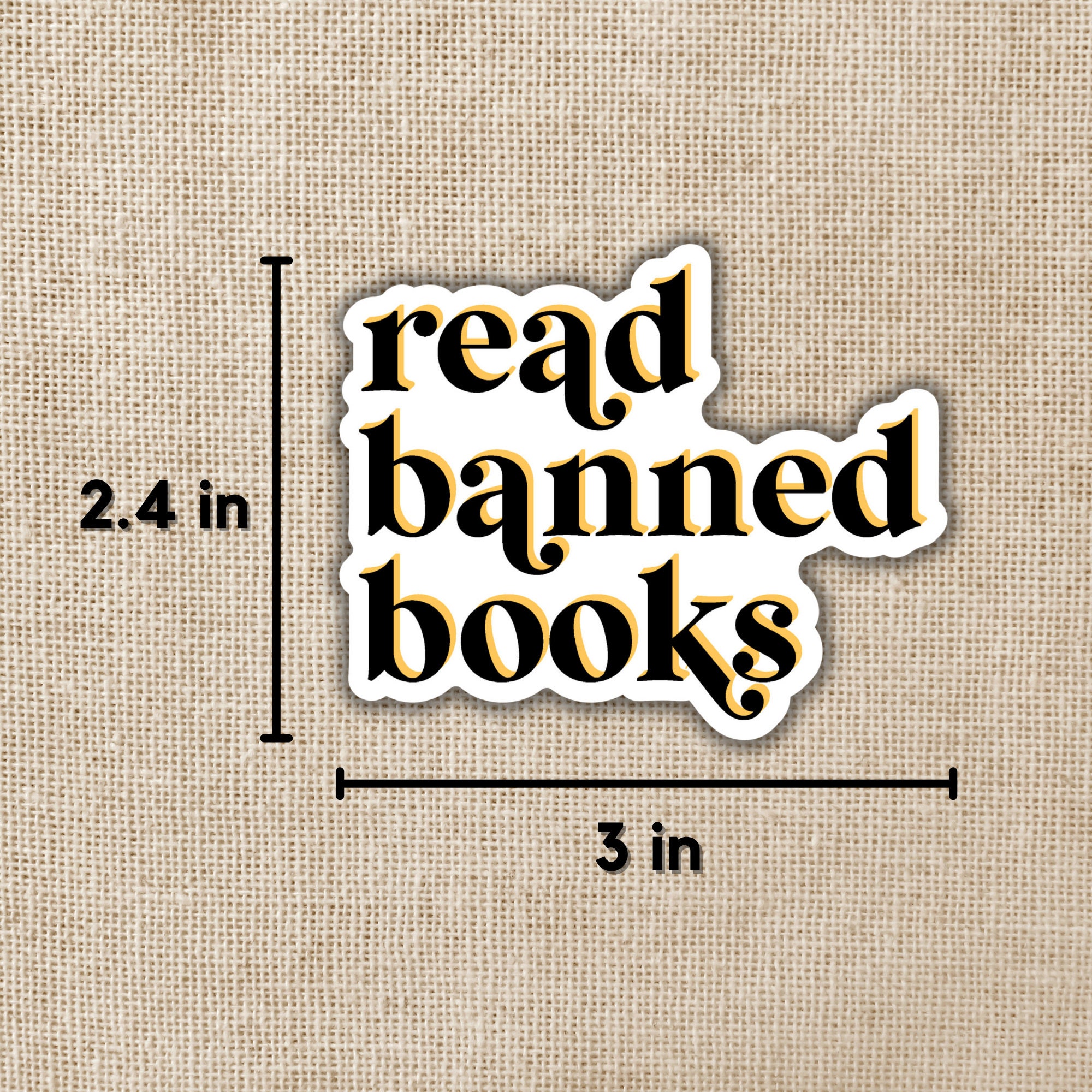 Read Banned Books Sticker Gift for Book Lovers - Etsy