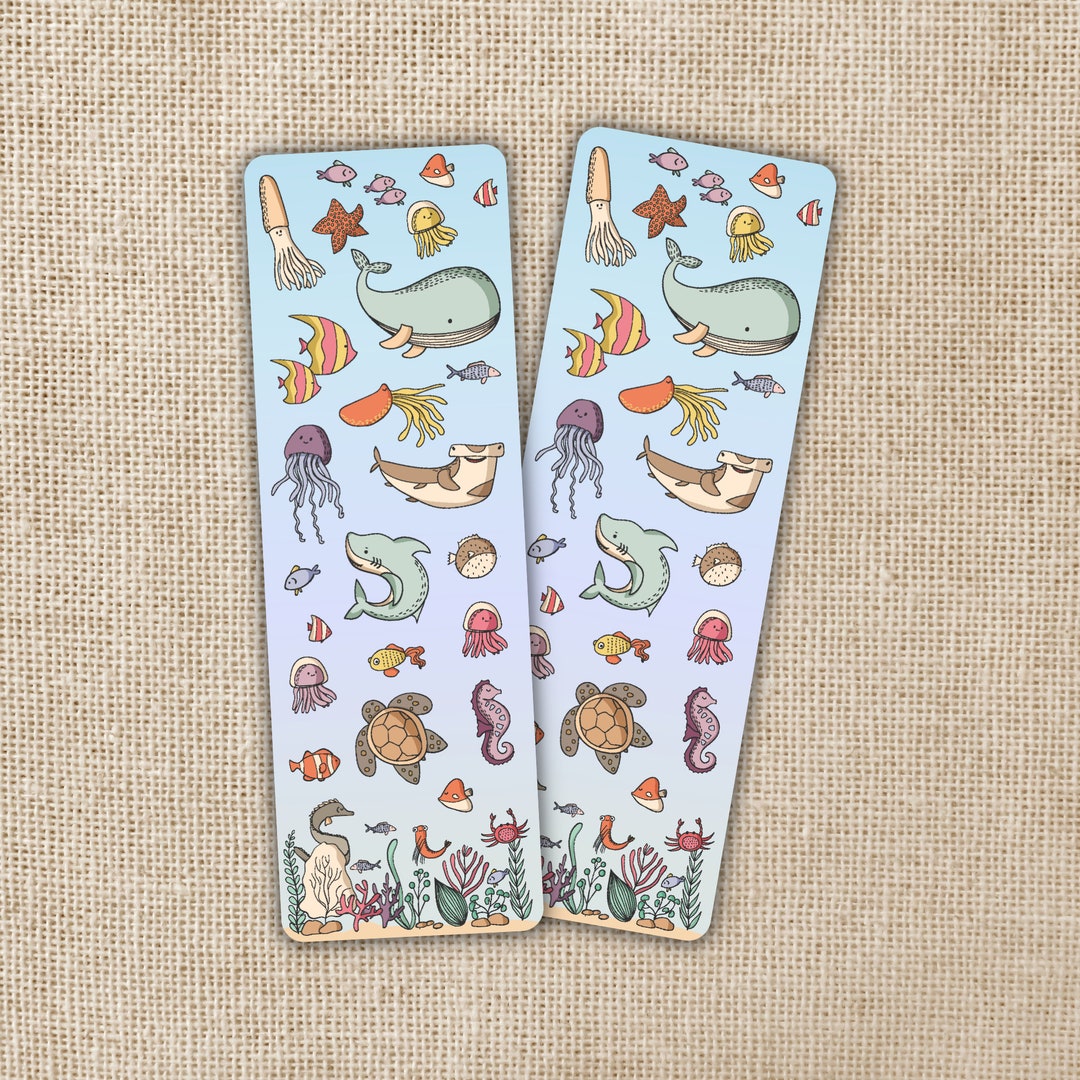 Under the Sea Bookmark Sea Creatures - Etsy