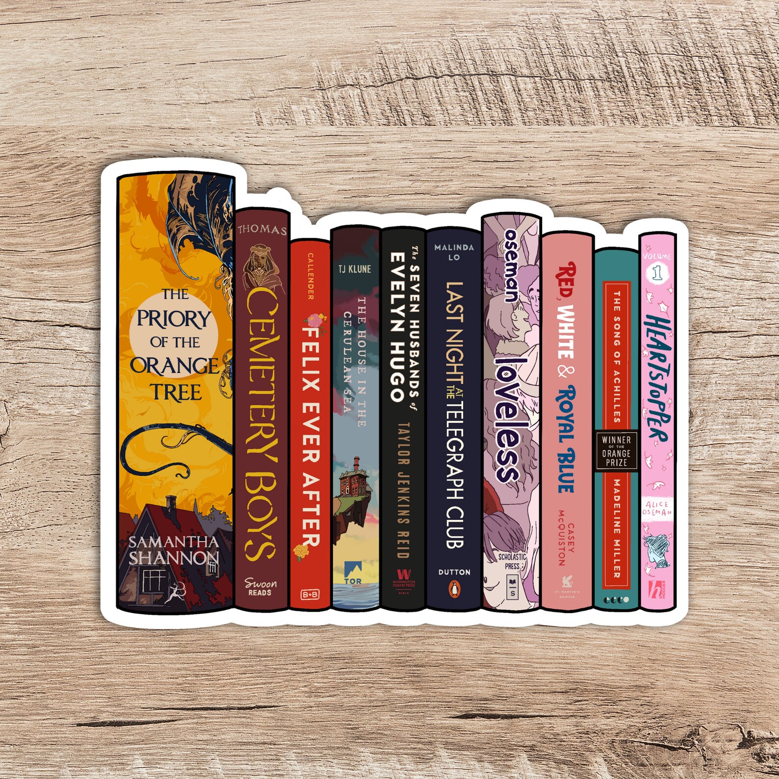 LGBTQ Bestsellers Book Stack 3-inch Sticker - Etsy