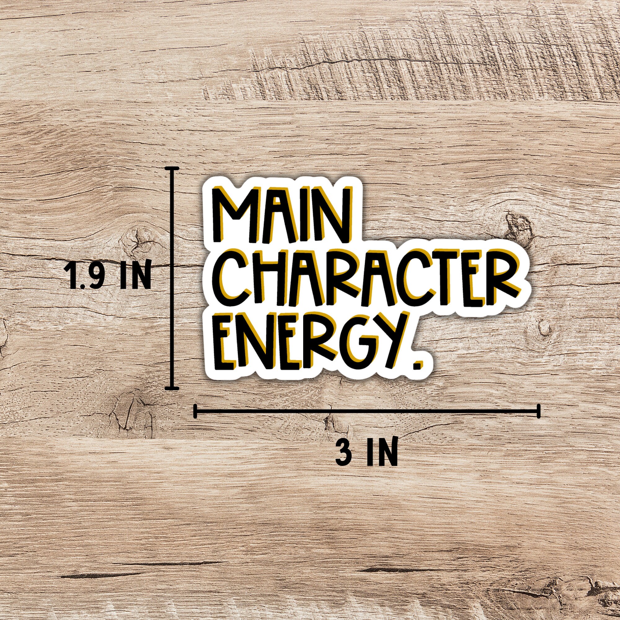 Main Character Energy Sticker Gift for Book Lovers - Etsy