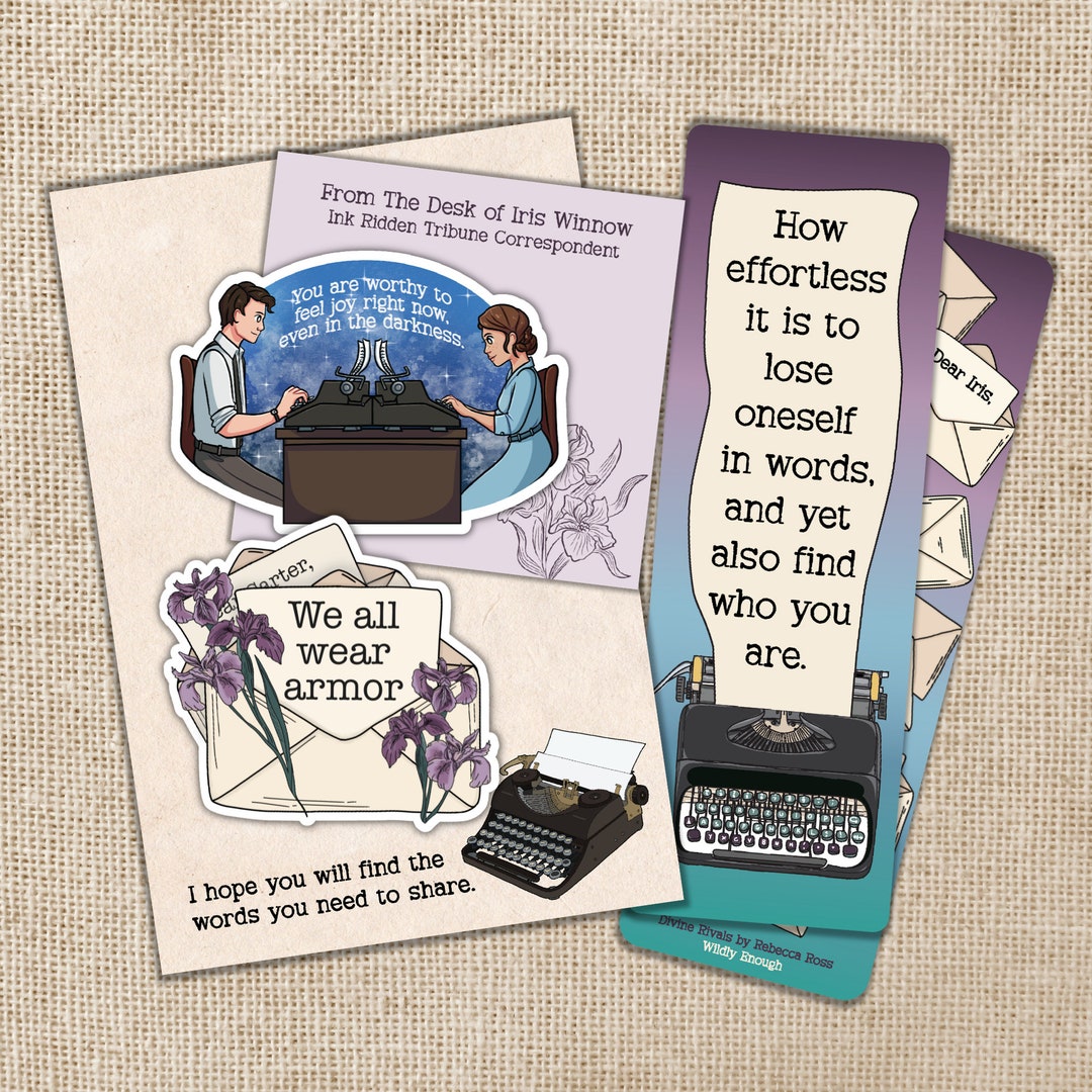 Divine Rivals Boxed Gift Set Stickers, Bookmark, Stationery Set - Etsy